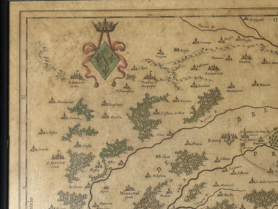 17th century map by Blaeu, Souverainete de Dombes – Signature Documents LLC
