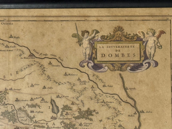 17th century map by Blaeu, Souverainete de Dombes – Signature Documents LLC