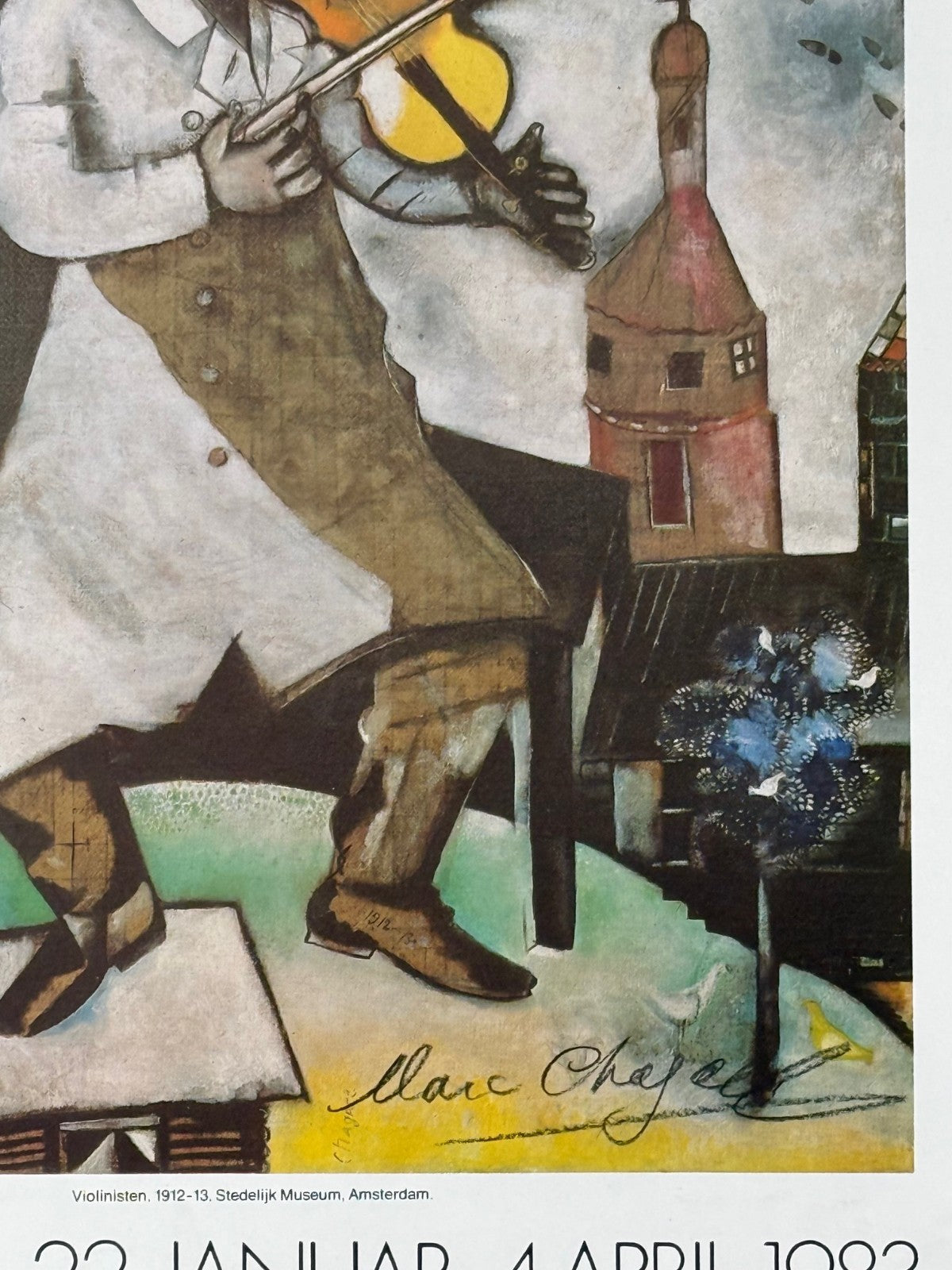 Hand Signed Chagall Print, The Fiddler – Princeton Audubon Prints