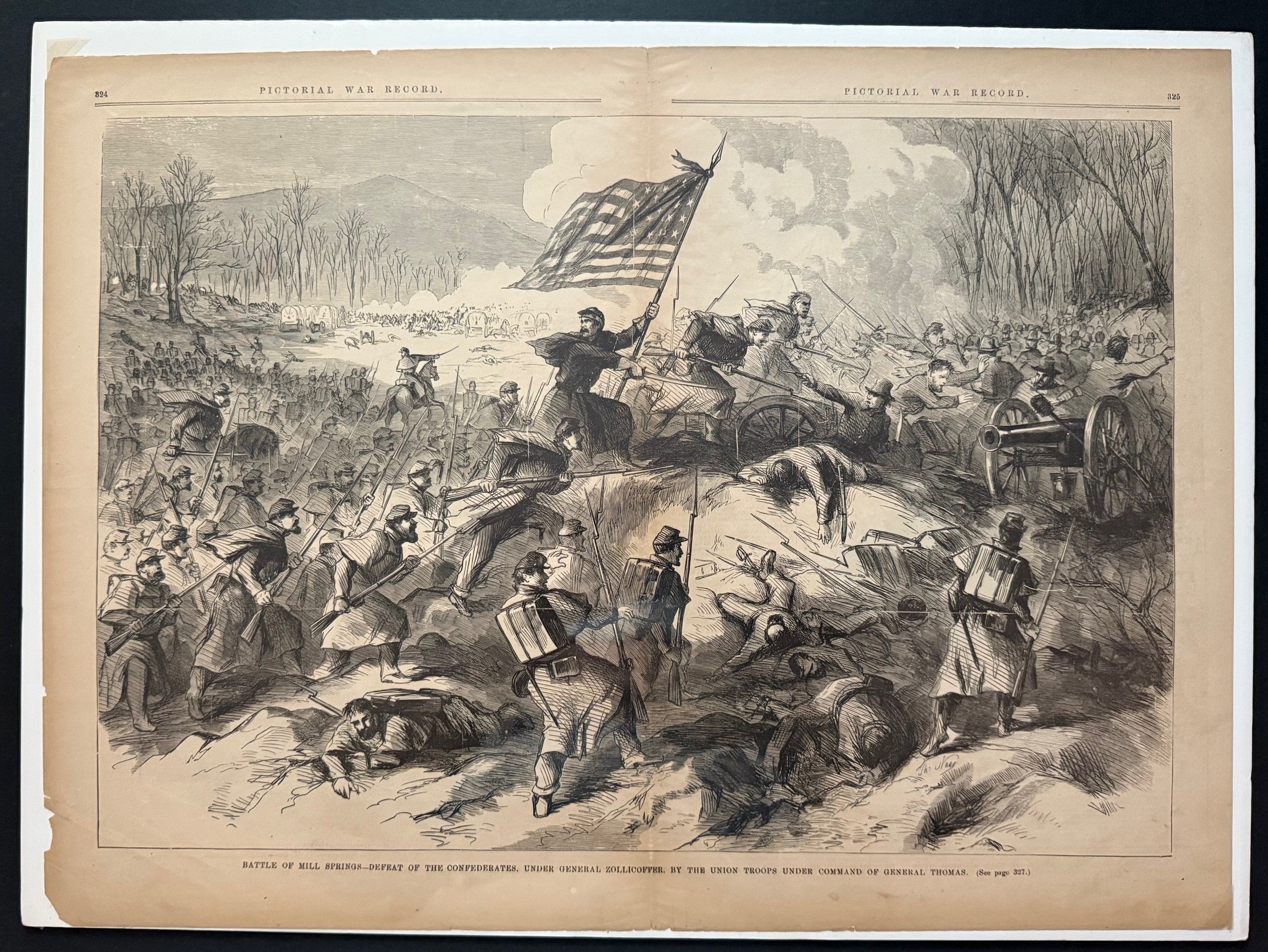 Civil War Battle of Mill Springs - Harper's Pictorial Record ...